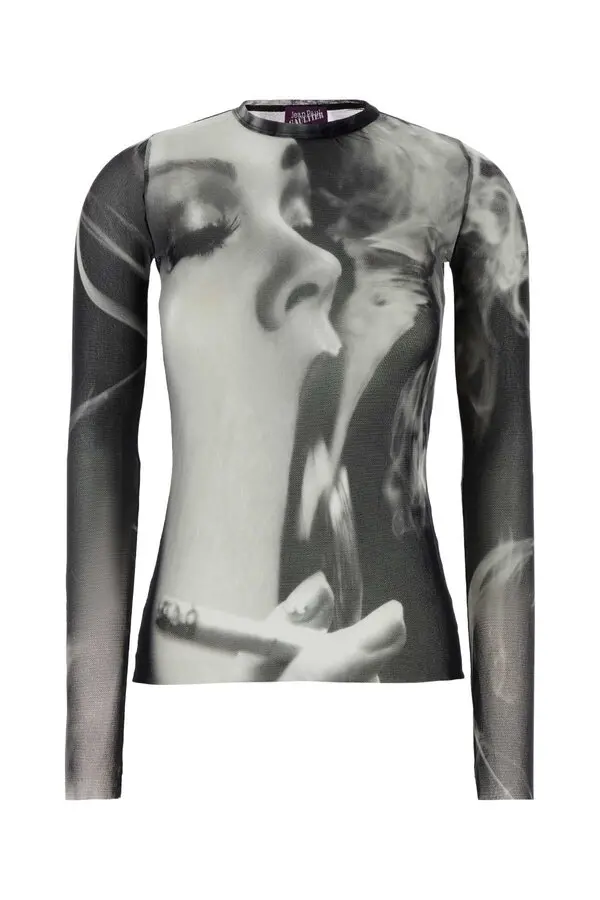 JEAN PAUL GAULTIER Tulle Top - Printed