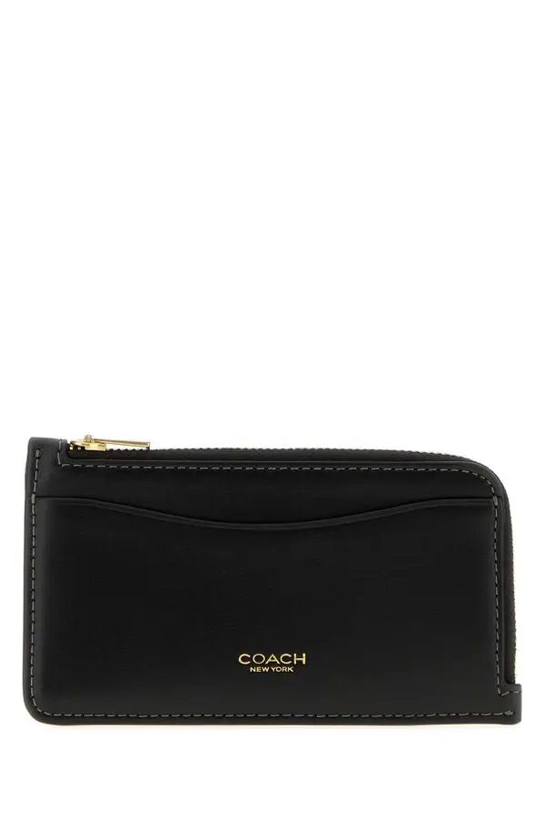 COACH NEW YORK Mini Leather New York Card Holder 14 Cm X 7 Cm