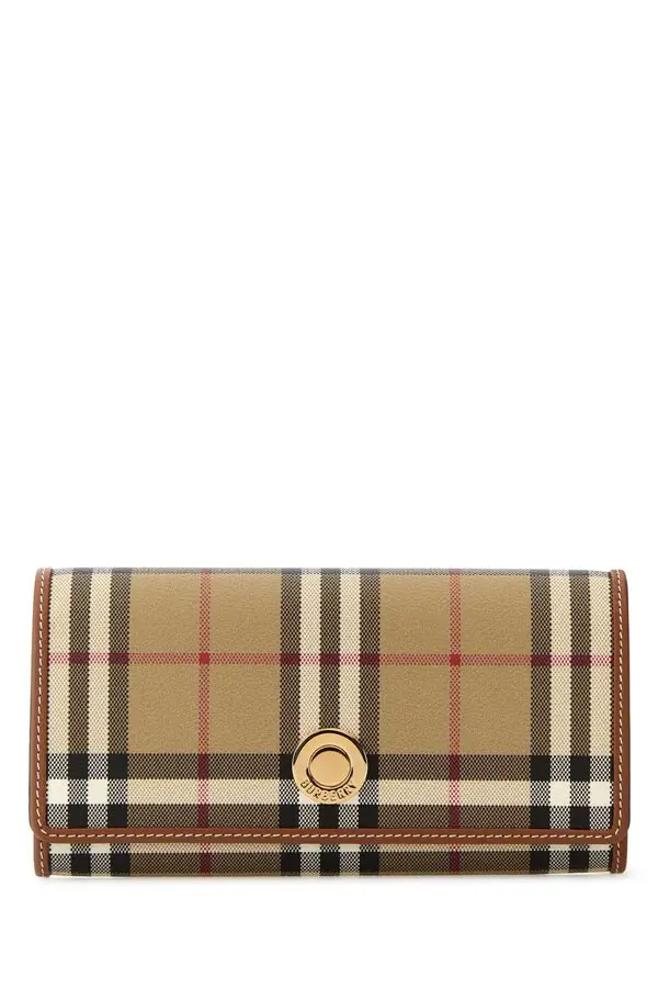 Burberry Printed Canvas Wallet Mini - Checked