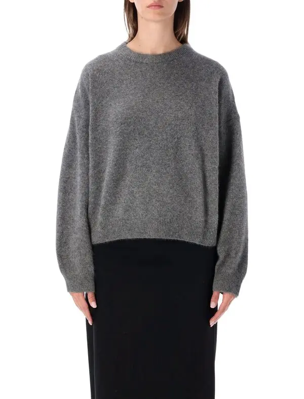 Loulou De Saison The Loulou Of Saison Relaxed Crewneck Sweater - Grigio