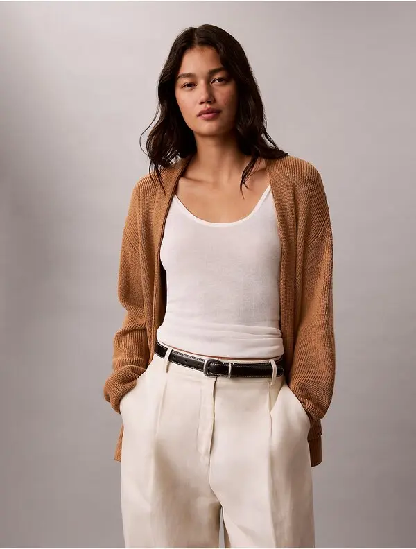 Calvin Klein Merino Wool Blend Duster Cardigan