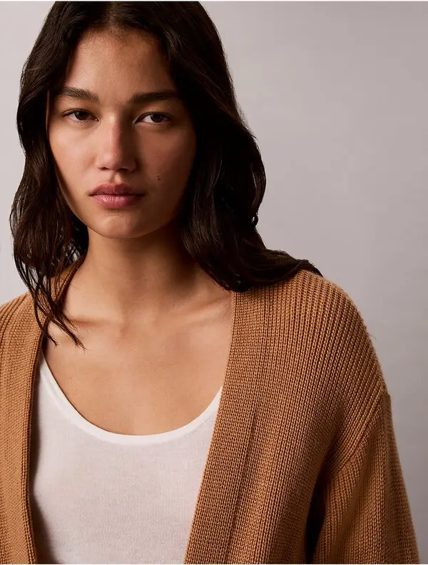 Calvin Klein Merino Wool Blend Duster Cardigan