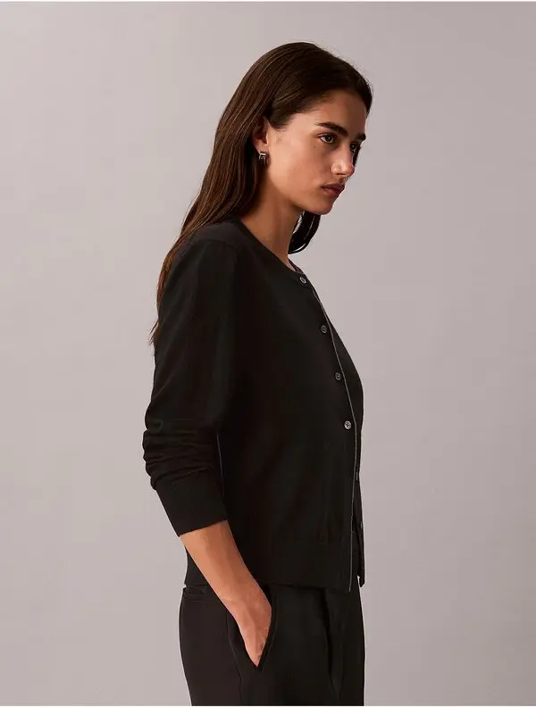 Calvin Klein Merino Wool Blend Cardigan