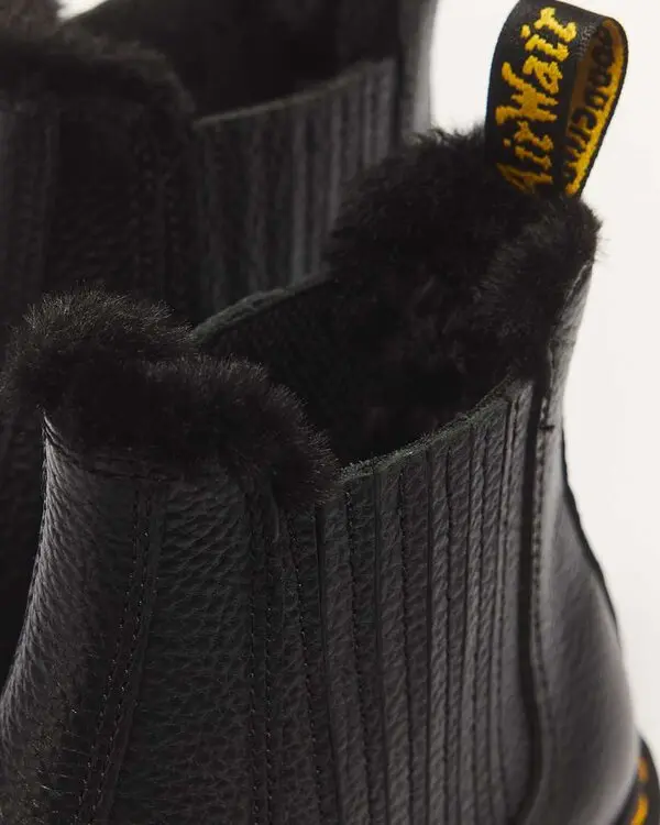 Dr. Martens 2976 Leonore Ii Faux Fur Lined Soft Leather Chelsea Boots