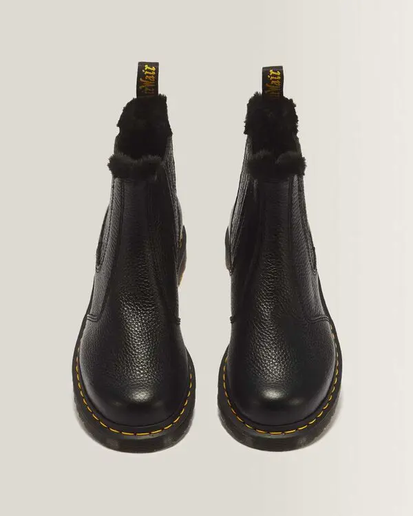 Dr. Martens 2976 Leonore Ii Faux Fur Lined Soft Leather Chelsea Boots