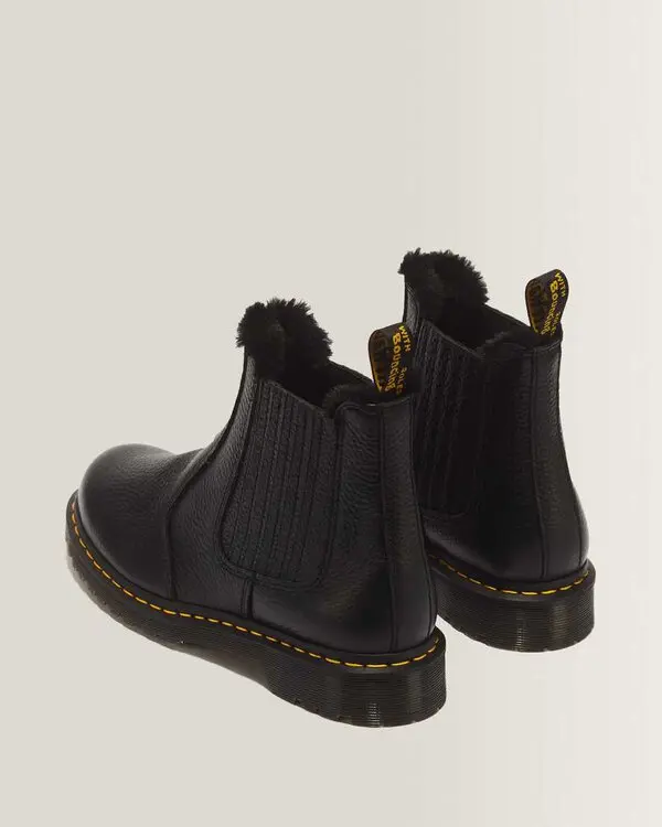 Dr. Martens 2976 Leonore Ii Faux Fur Lined Soft Leather Chelsea Boots