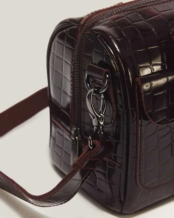 Dr. Martens Top Handle Croc Emboss Leather Bag