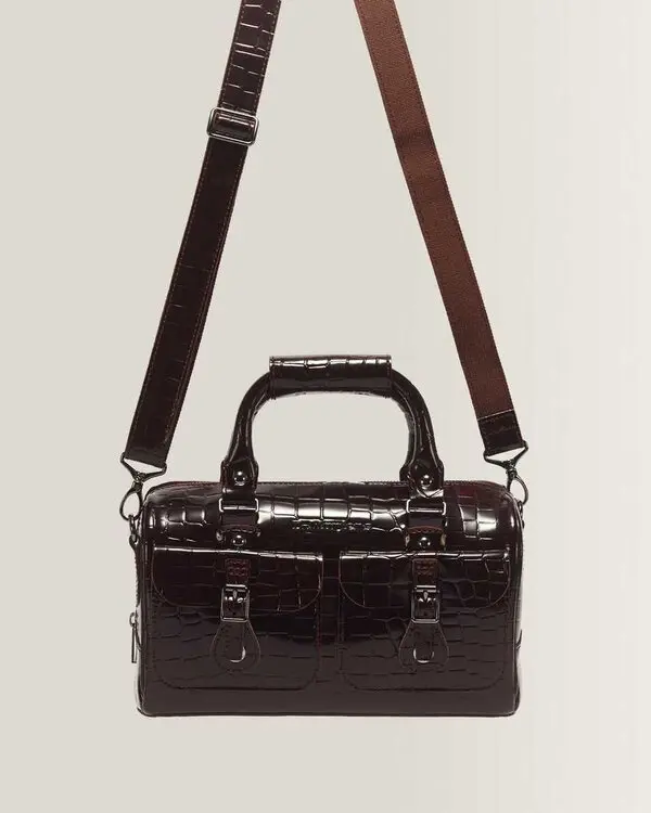 Dr. Martens Top Handle Croc Emboss Leather Bag
