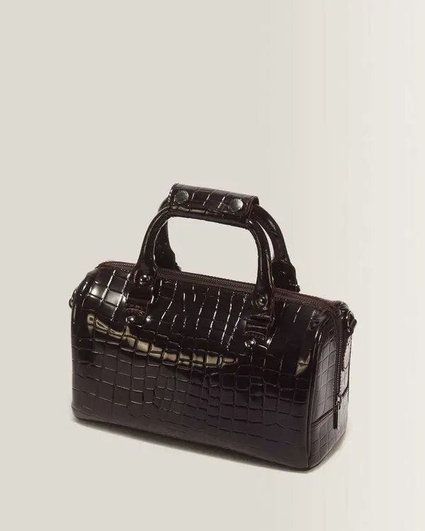 Dr. Martens Top Handle Croc Emboss Leather Bag