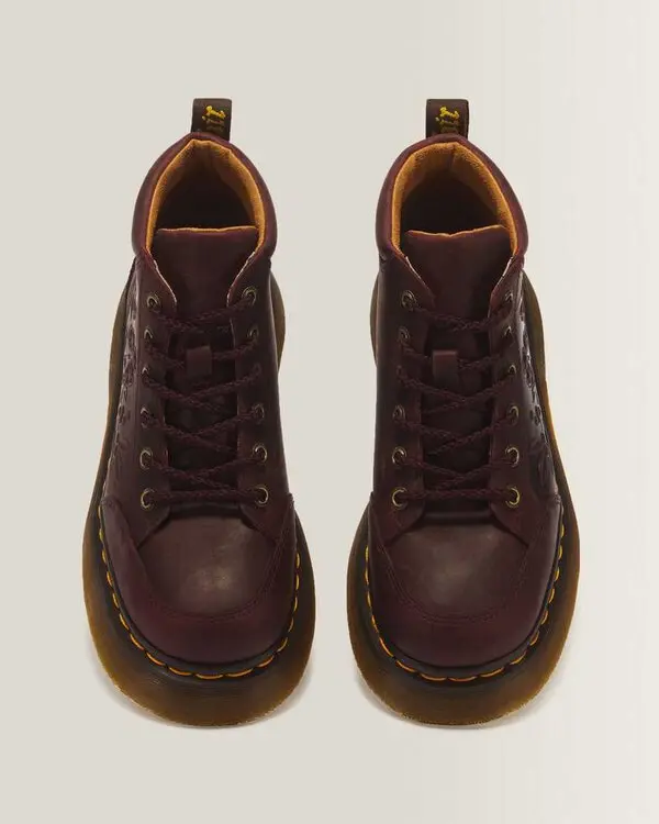 Dr. Martens Buzz Floral Emboss Analine Leather Boots