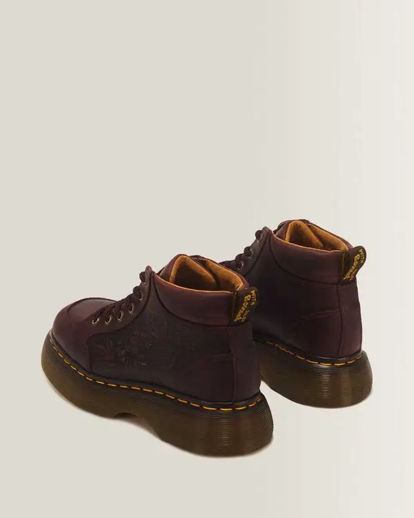 Dr. Martens Buzz Floral Emboss Analine Leather Boots