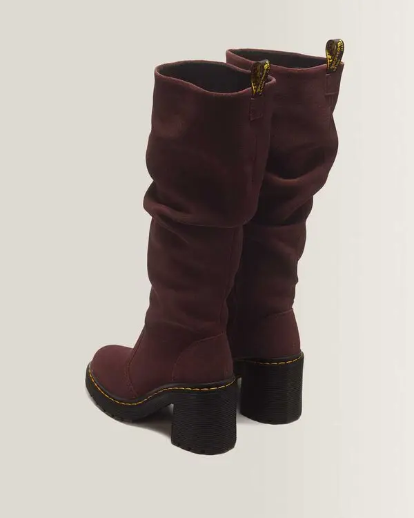 Dr. Martens Kasey Suede Knee High Heeled Boots