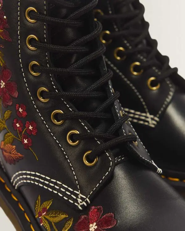 Dr. Martens 1460 Pascal Floral Eye Wanama Leather Lace Up Boots