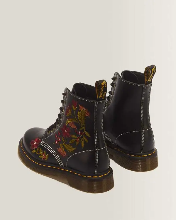 Dr. Martens 1460 Pascal Floral Eye Wanama Leather Lace Up Boots