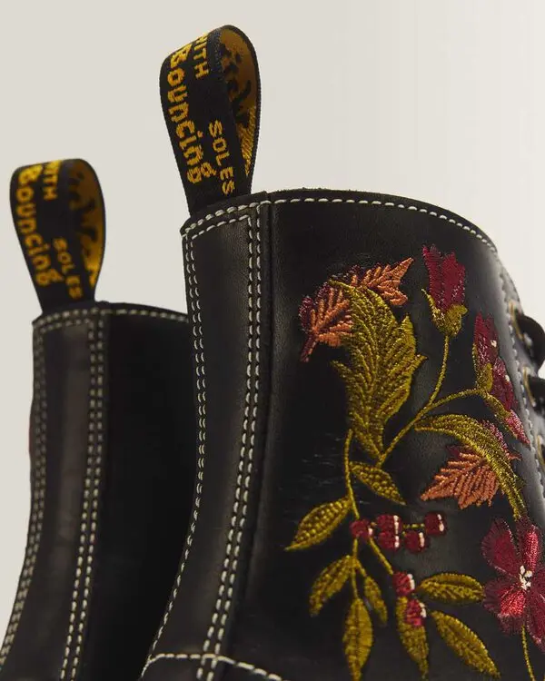 Dr. Martens 1460 Pascal Floral Eye Wanama Leather Lace Up Boots