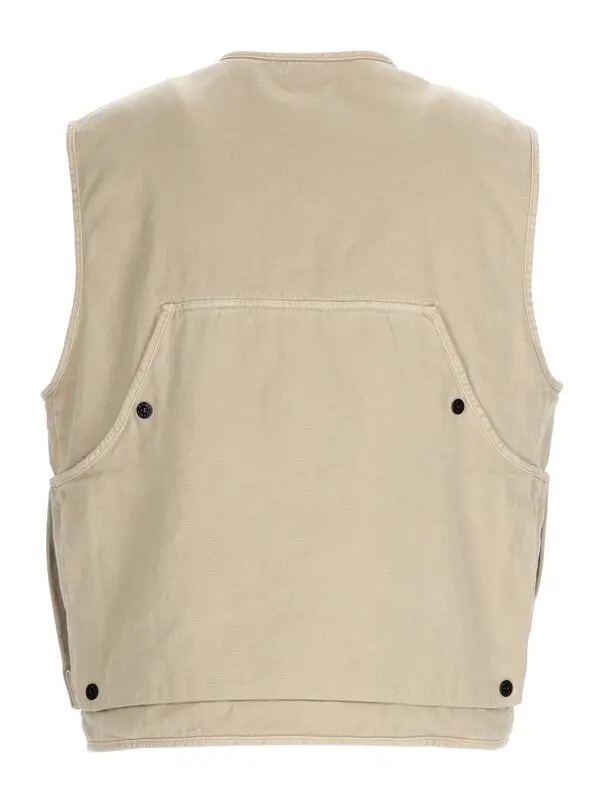 Stone Island Gilet Oversize Con Patch Logo