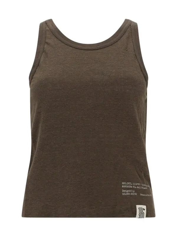 GOLDEN GOOSE Linen Camisole