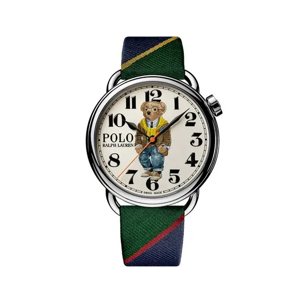 Ralph Lauren 42 Mm Preppy Polo Bear Watch