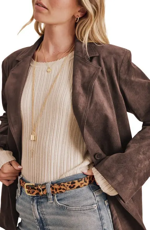 Splendid Ryder Faux Suede Blazer