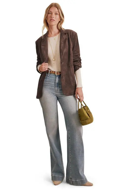 Splendid Ryder Faux Suede Blazer