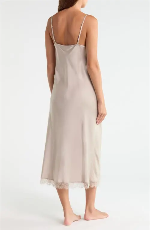 Nordstrom Satin & Lace Full Slip - Beige String