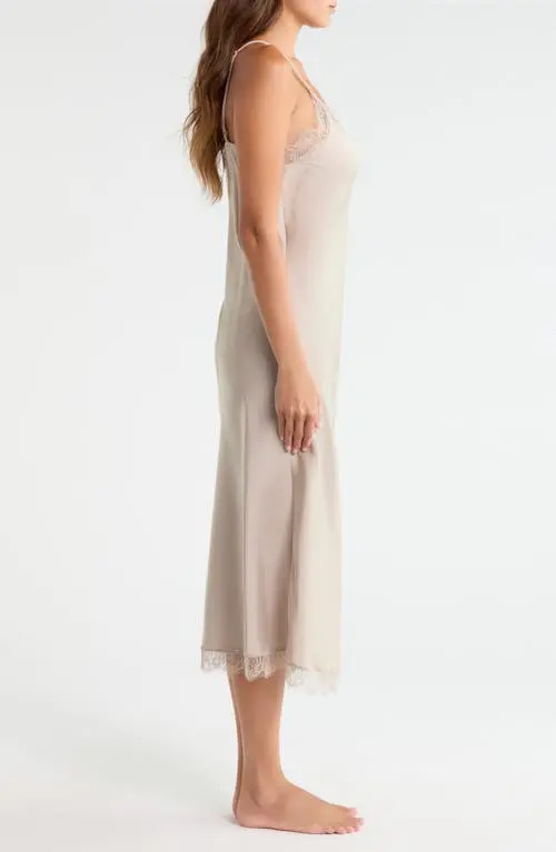 Nordstrom Satin & Lace Full Slip - Beige String