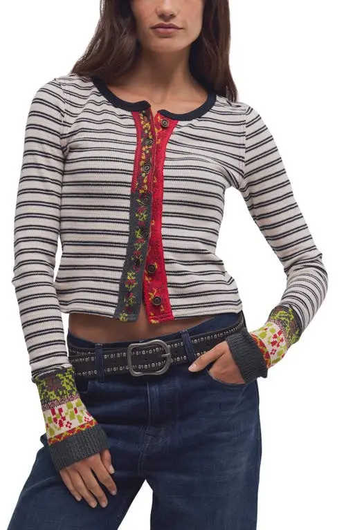 Free People Noa Cardigan - Tea Combo