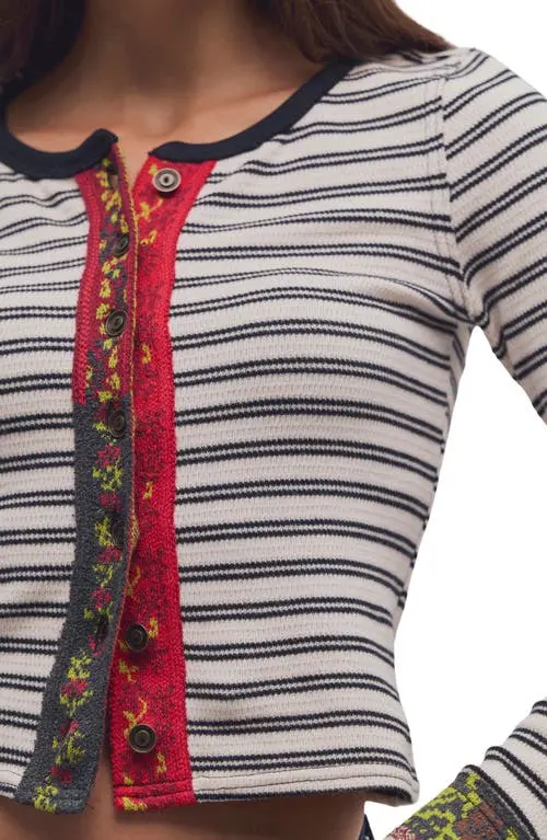 Free People Noa Cardigan - Tea Combo