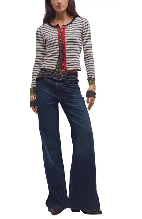 Free People Noa Cardigan - Tea Combo