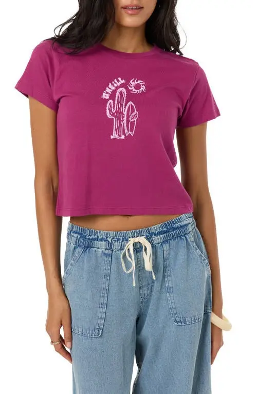 O'Neill Desert Sun Fitted Graphic Tee - Raspberry