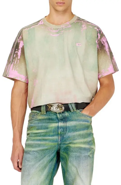 DIESEL® T-filmy Crewneck Stretch Cotton T-shirt