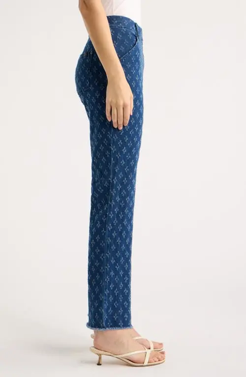 Hue Textured Straight Leg Denim Leggings