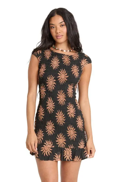 BILLABONG Bright Side Smocked Minidress