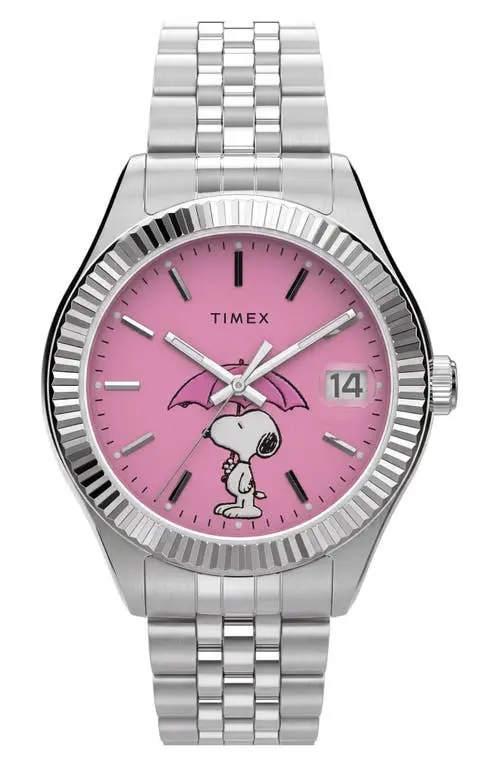 Timex® Peanuts Legacy Bracelet Watch - Silver