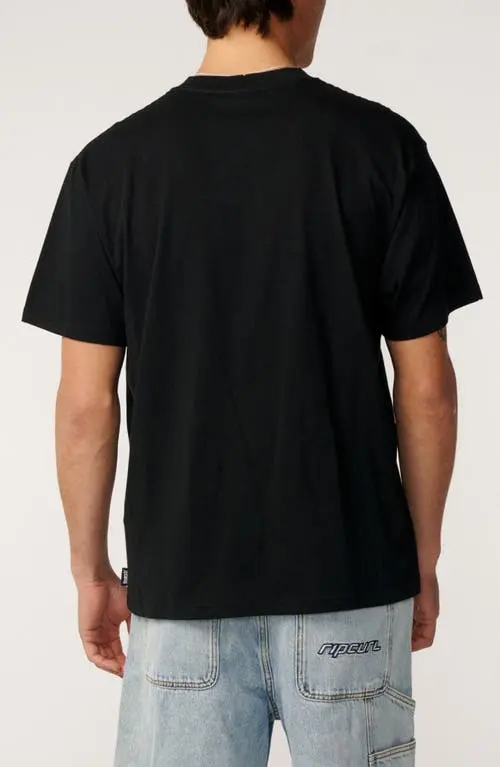 Rip Curl S-series Grambeau Cotton Graphic T-shirt - Black