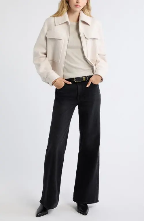 Treasure & Bond Cropped Textured Jacket