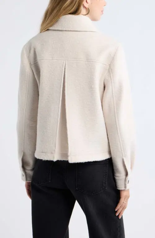 Treasure & Bond Cropped Textured Jacket