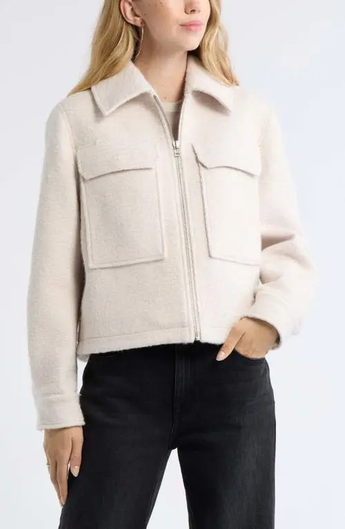 Treasure & Bond Cropped Textured Jacket