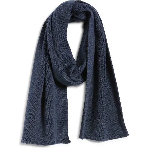 OPEN EDIT Core Wide Knit Scarf - Navy