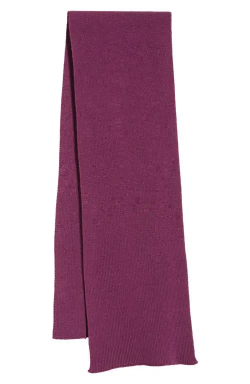 OPEN EDIT Core Wide Knit Scarf - Plum