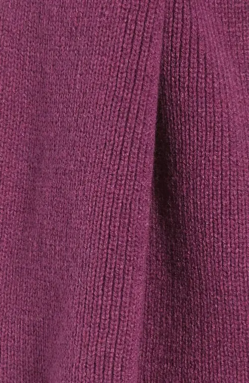 OPEN EDIT Core Wide Knit Scarf - Plum