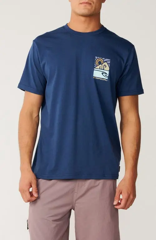 Rip Curl S-series Vaporcool Totem Relaxed Graphic T-shirt - Light Navy