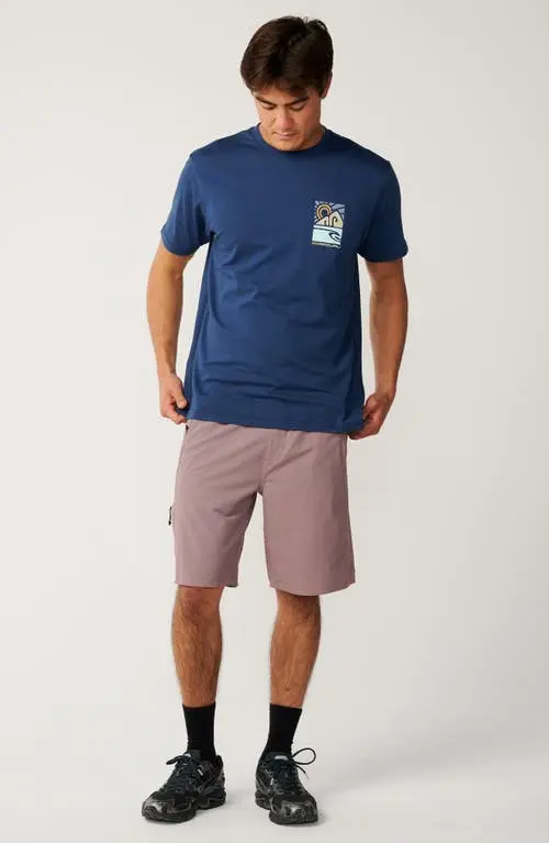 Rip Curl S-series Vaporcool Totem Relaxed Graphic T-shirt - Light Navy