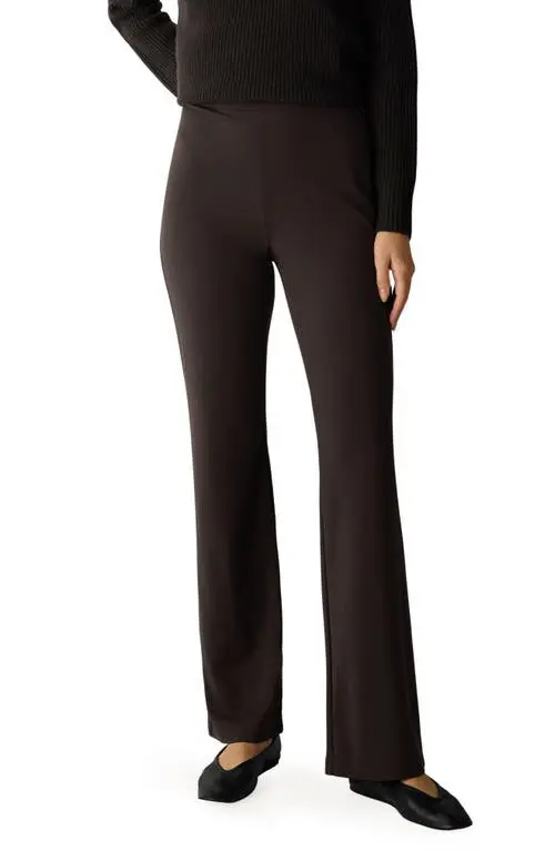 Eileen Fisher Flare Leg Kick Pants - Coffee