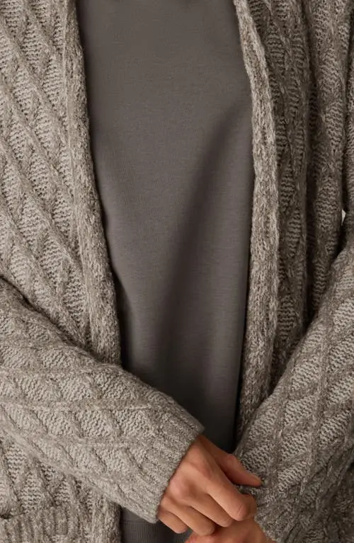 Eileen Fisher Organic Cotton Diamond Stitch Cardigan