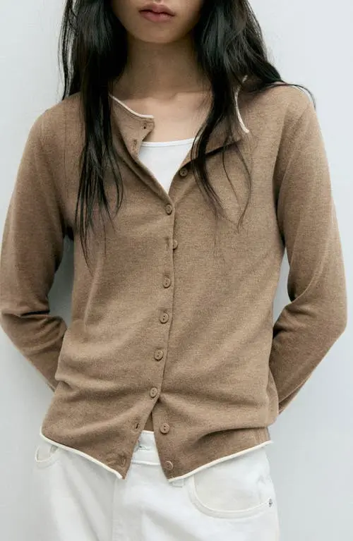 Mango Button Front Cardigan