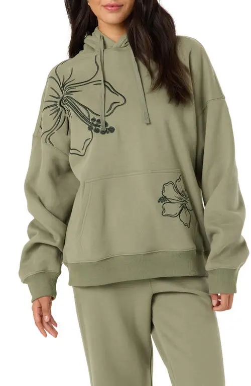 O'Neill Hibiscus Graphic Oversized Hoodie