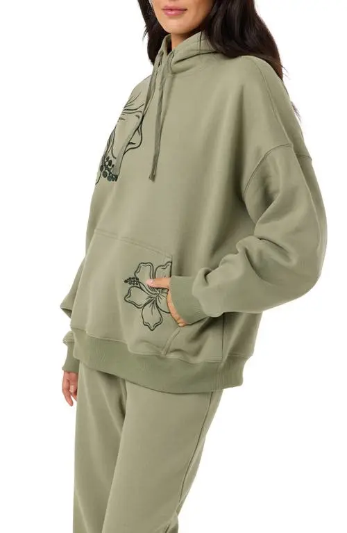 O'Neill Hibiscus Graphic Oversized Hoodie