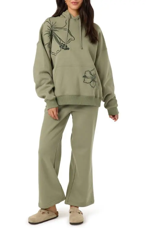 O'Neill Hibiscus Graphic Oversized Hoodie