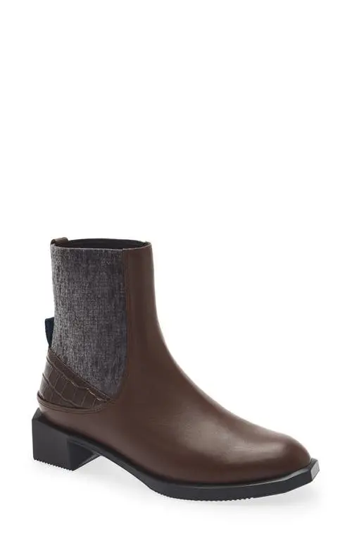 4CCCCEES Forma Ena Croc Embossed Leather Bootie